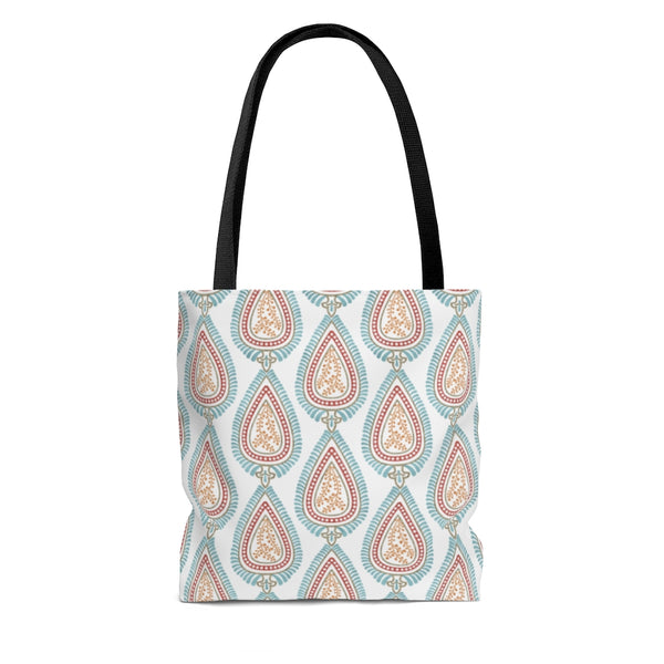 Teardrop Tote Bag in Aqua - Domanda Design